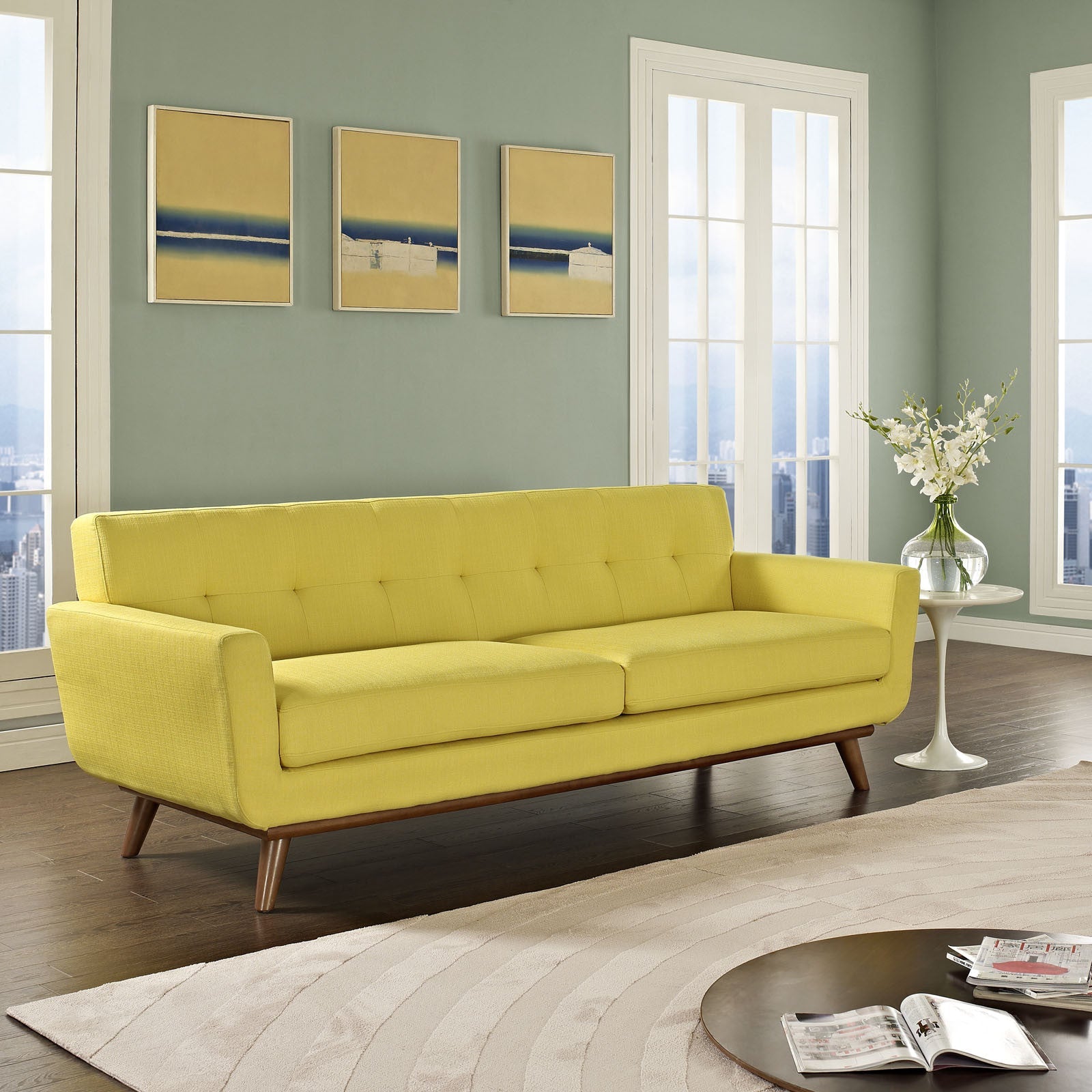 Emory Upholstered Sofa Sunny - Froy.com
