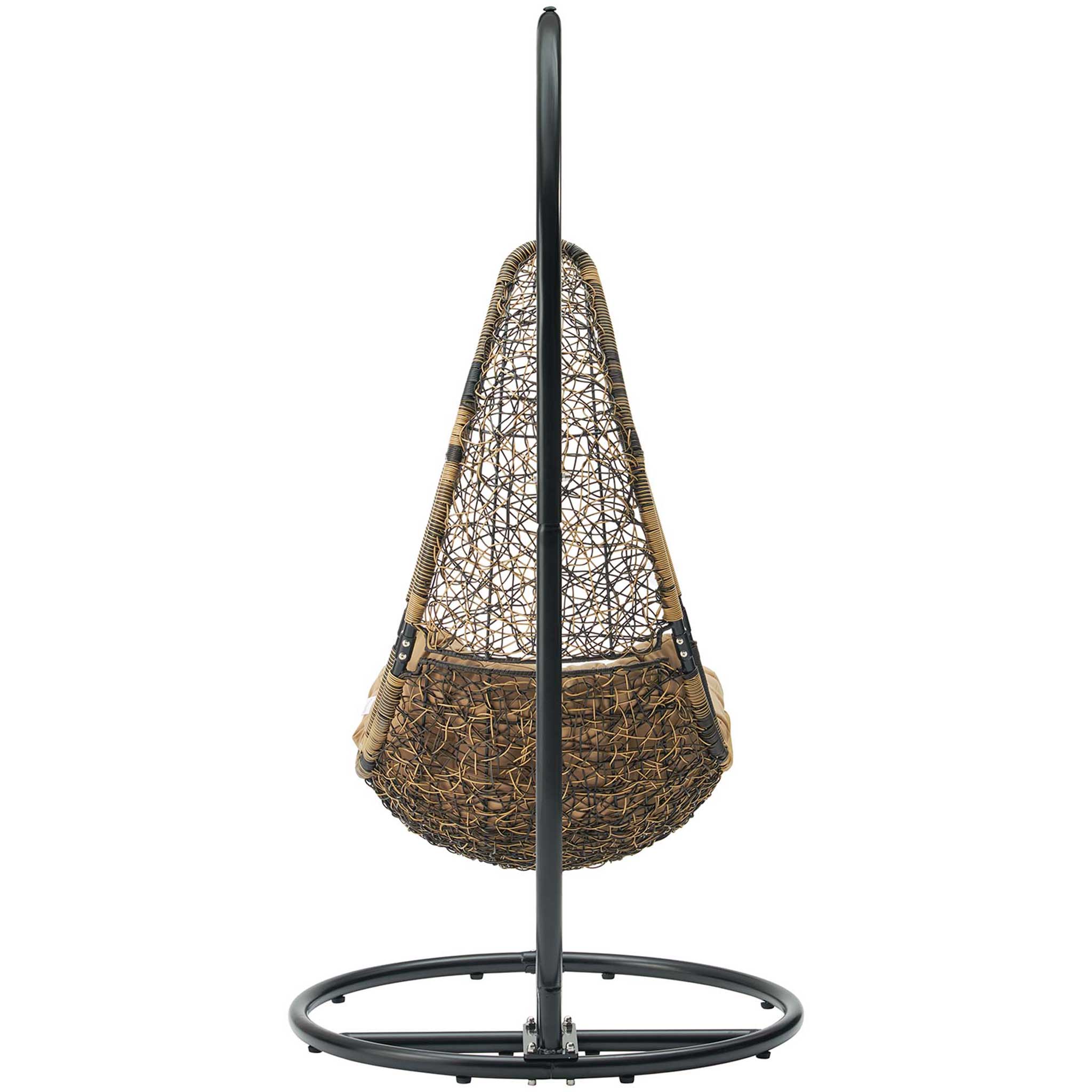 Attain Swing Chair With Stand Black Mocha - Froy.com