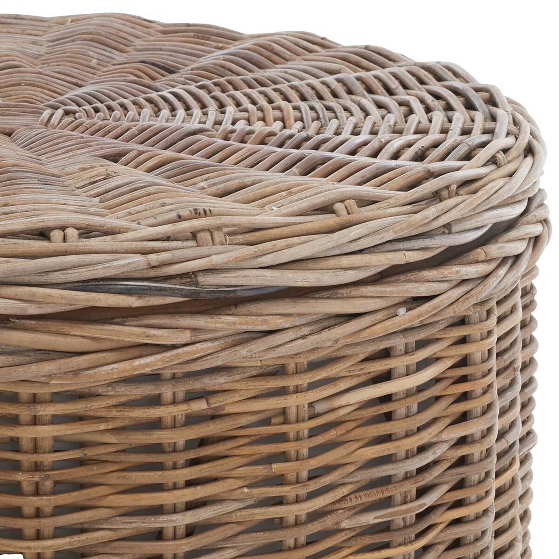 Jerry Wicker Storage Coffee Table Gray - Froy.com