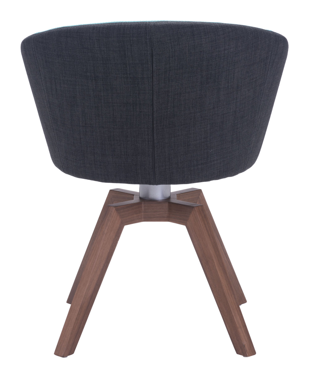 Wisdom Swivel Dining Chair Blue & Gray (Set of 2) - Froy.com