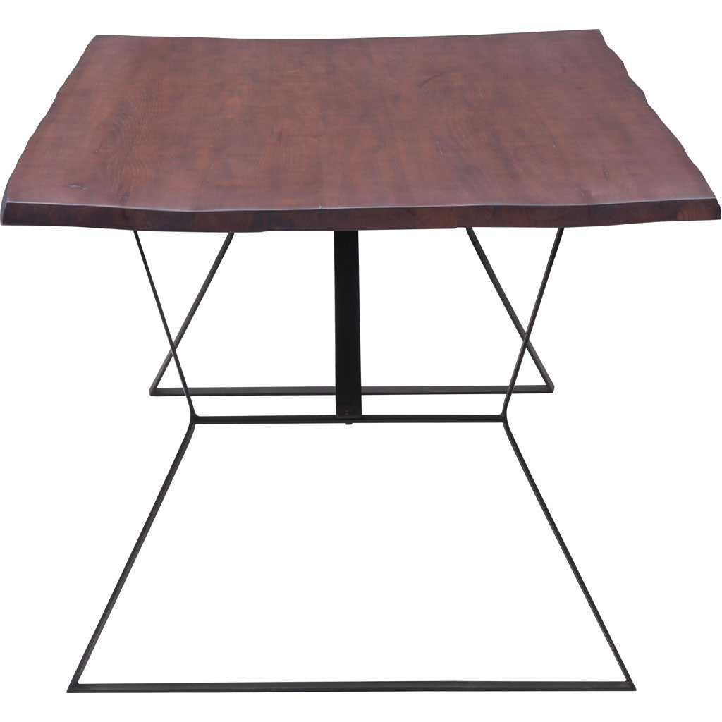 Oristano Dining Table Distressed Cherry Oak - Froy.com