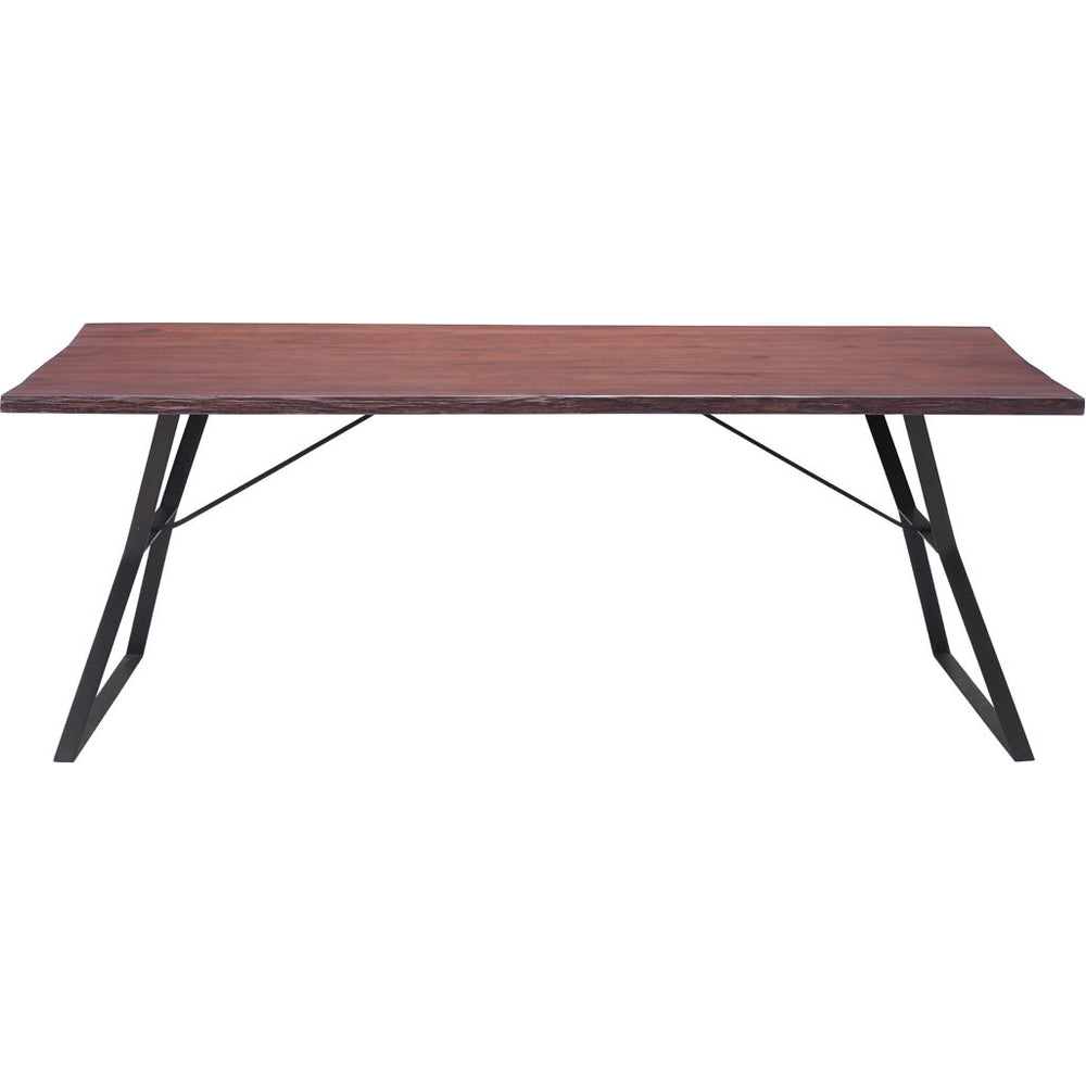 Oristano Dining Table Distressed Cherry Oak - Froy.com
