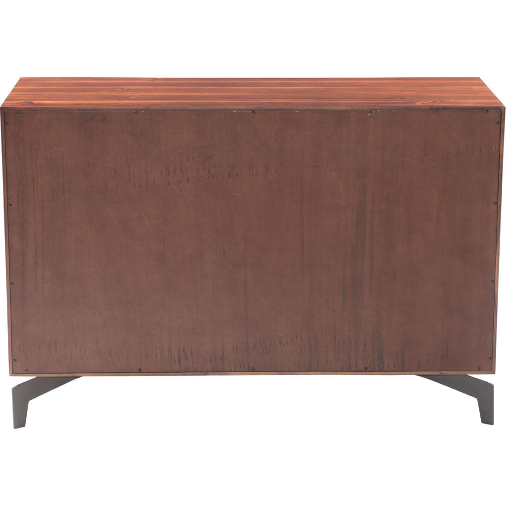 Paige Console Table Chestnut - Froy.com
