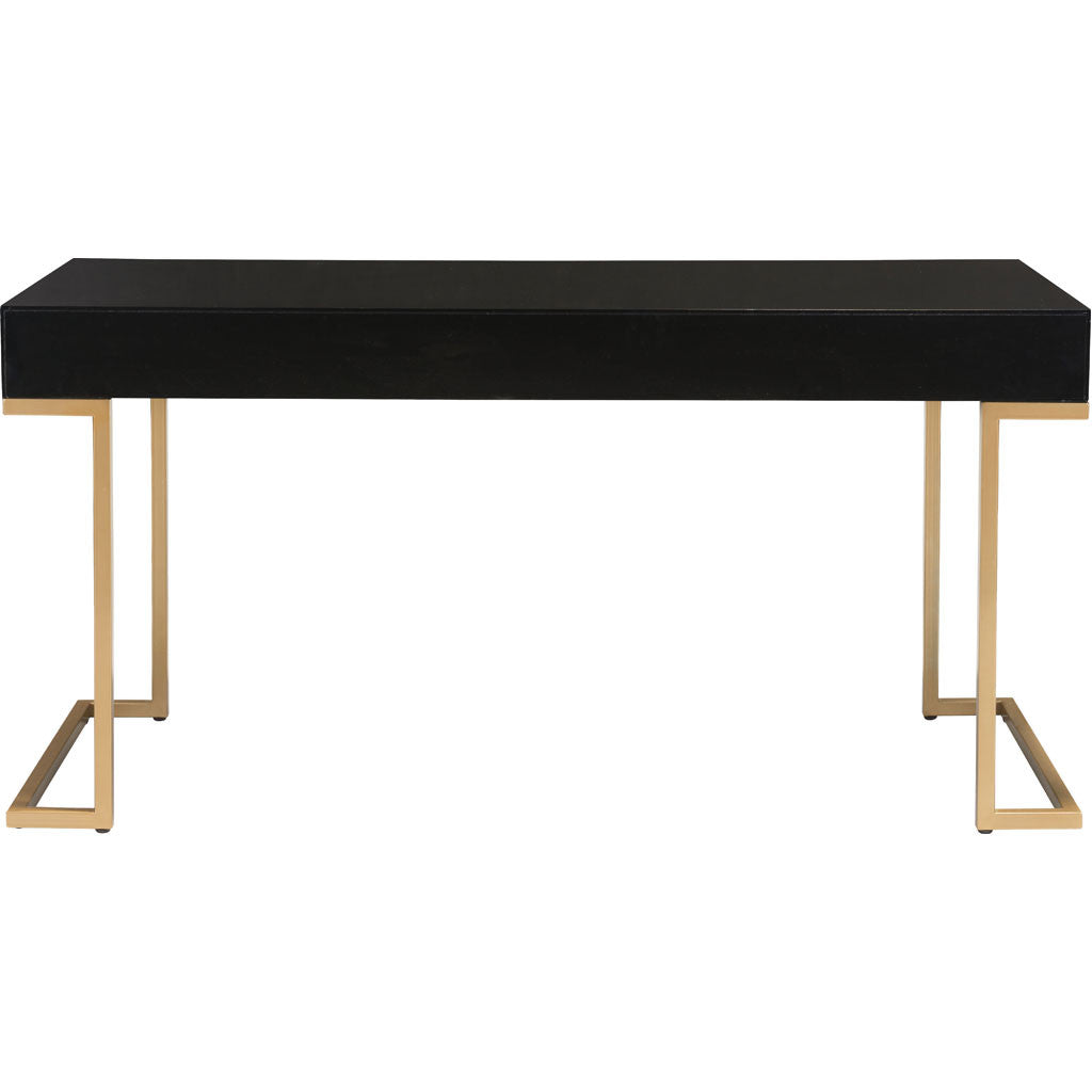 Revery Desk Black & Brass - Froy.com
