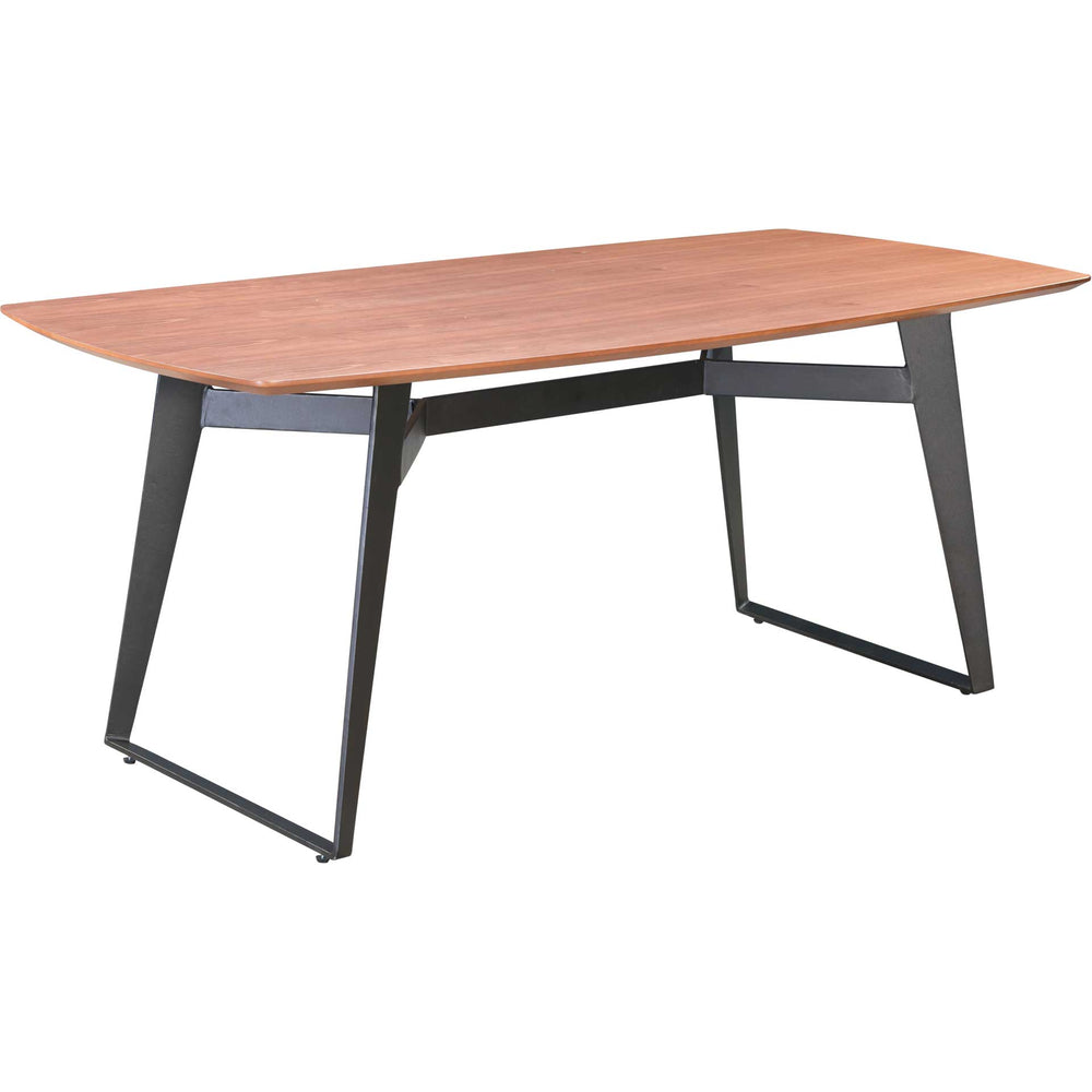 Finn Dining Table Walnut/Black - Froy.com