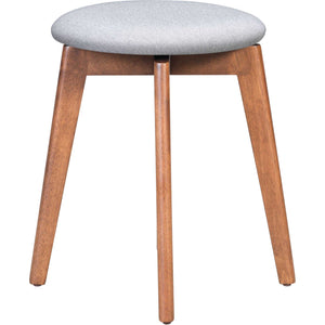 Brix Stool Walnut/Light Gray - Froy.com