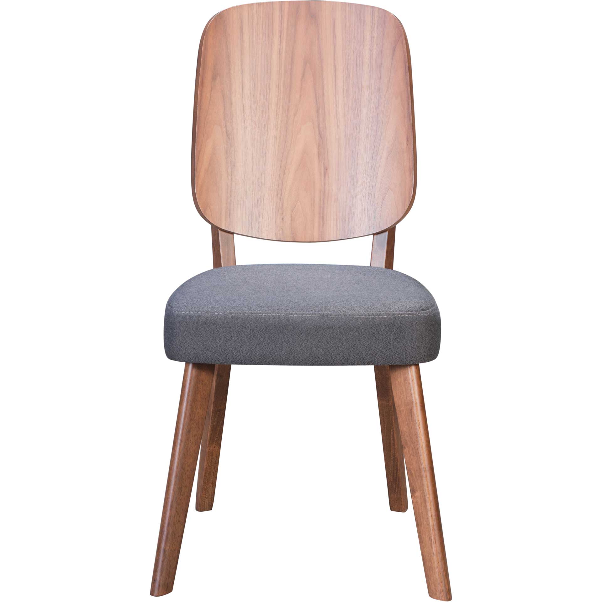 Ashmore Dining Chair Walnut/Dark Gray - Froy.com
