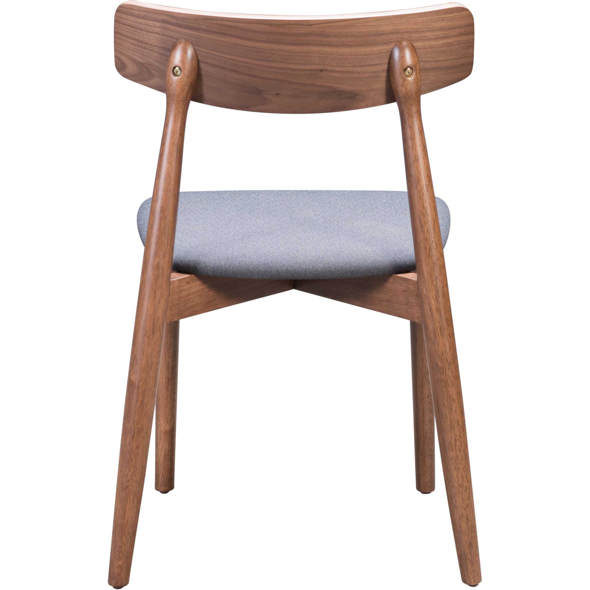Norwich Dining Chair Walnut/Dark Gray - Froy.com