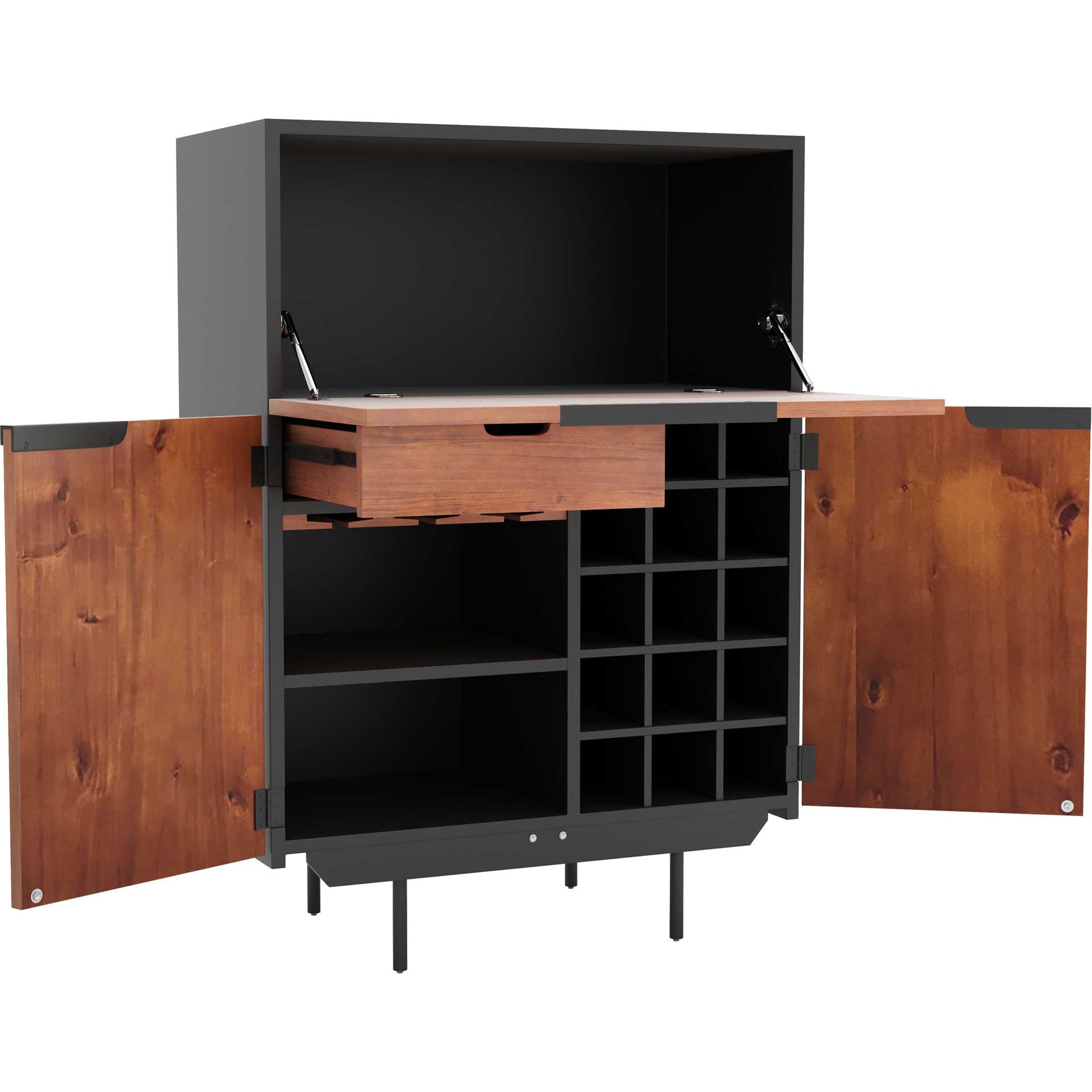 Sycamore Bar Cabinet Walnut - Froy.com