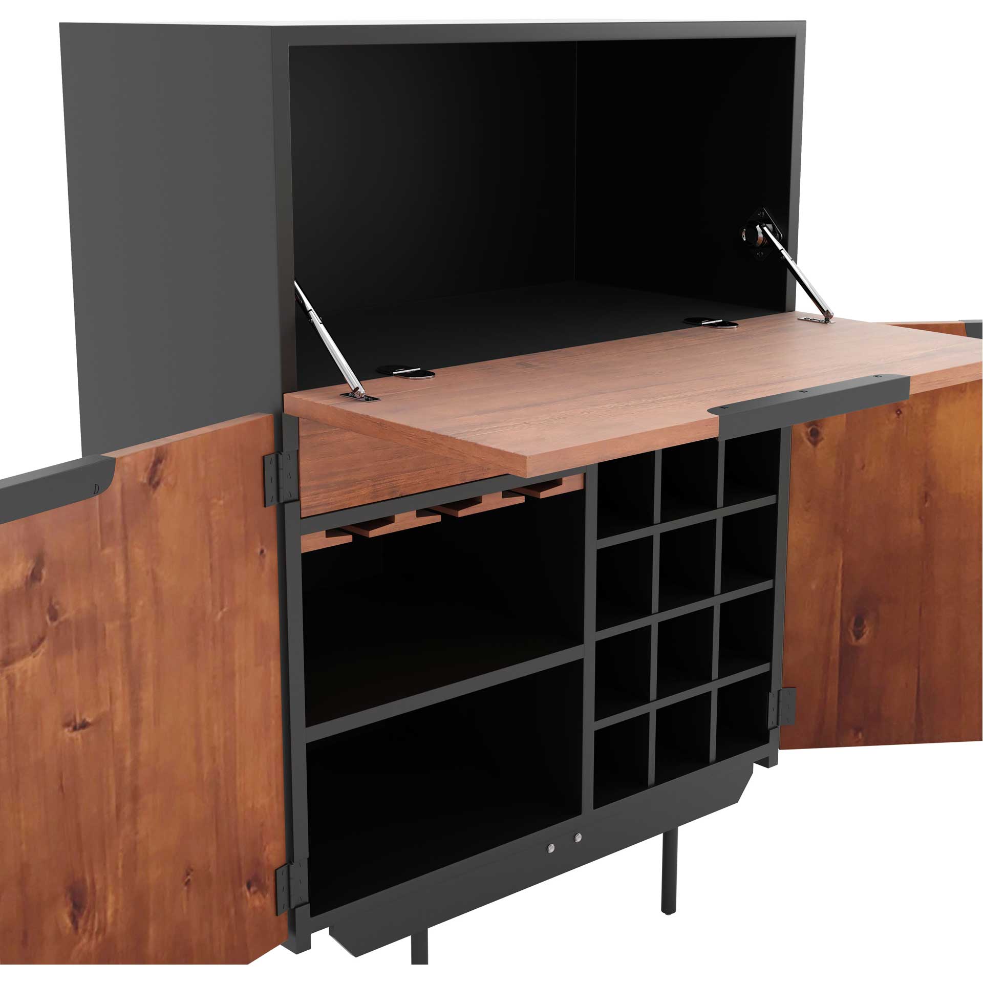 Sycamore Bar Cabinet Walnut - Froy.com