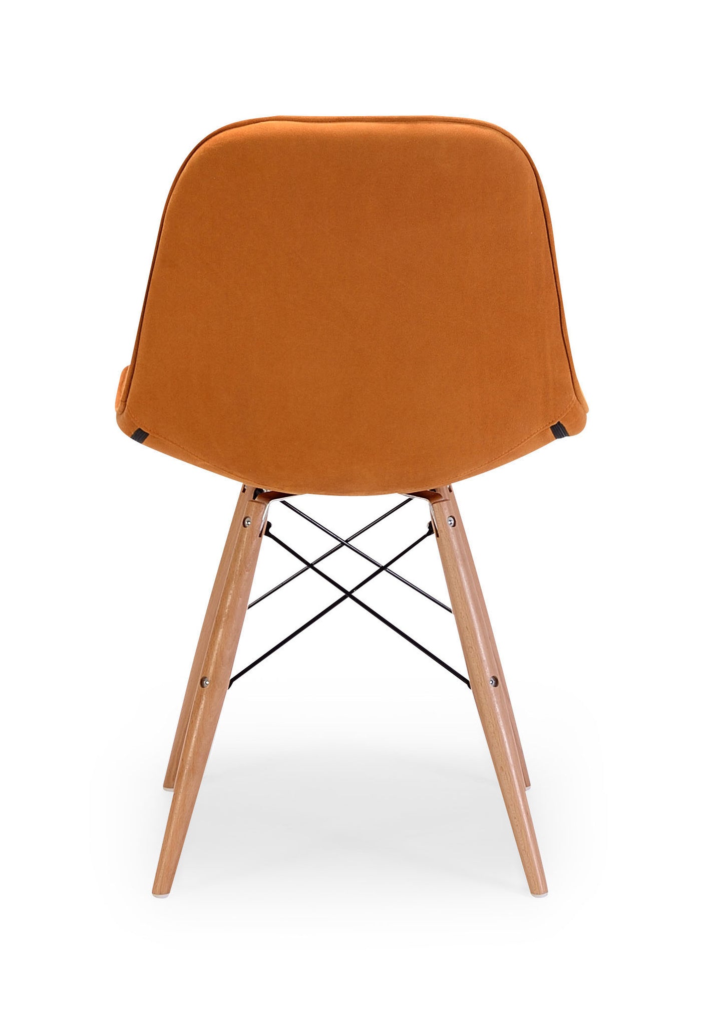 Preston Chair Orange Velour - Froy.com
