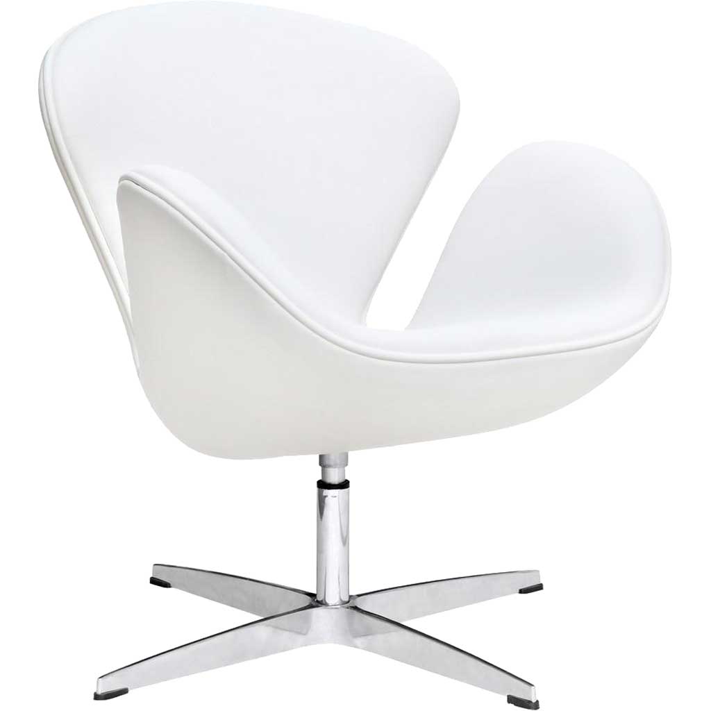 Swan Chair Leather White - Froy.com