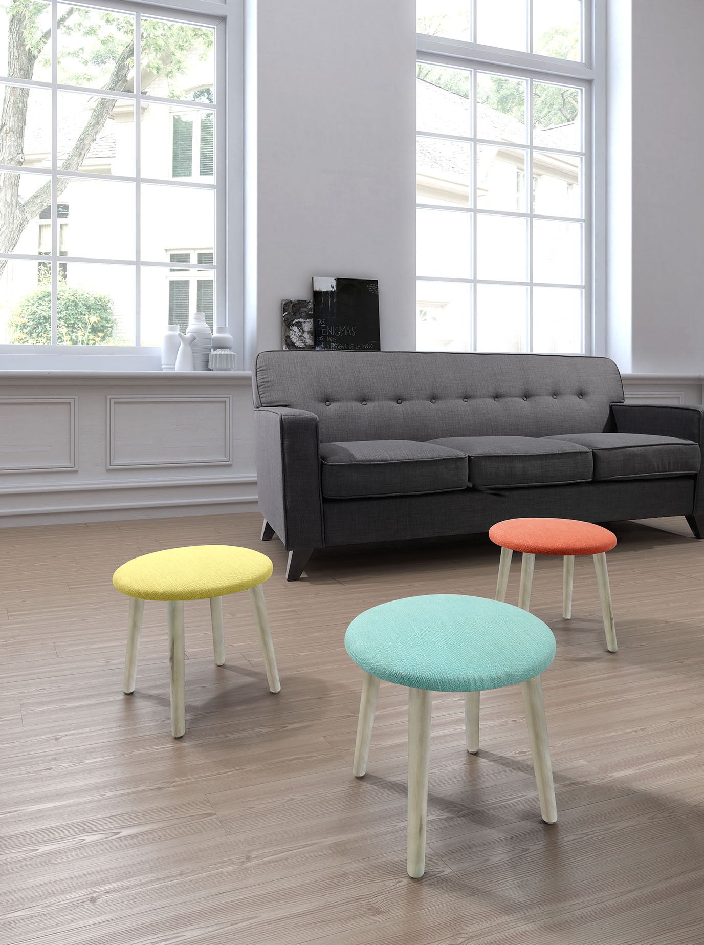 Eden Stool Aqua - Froy.com