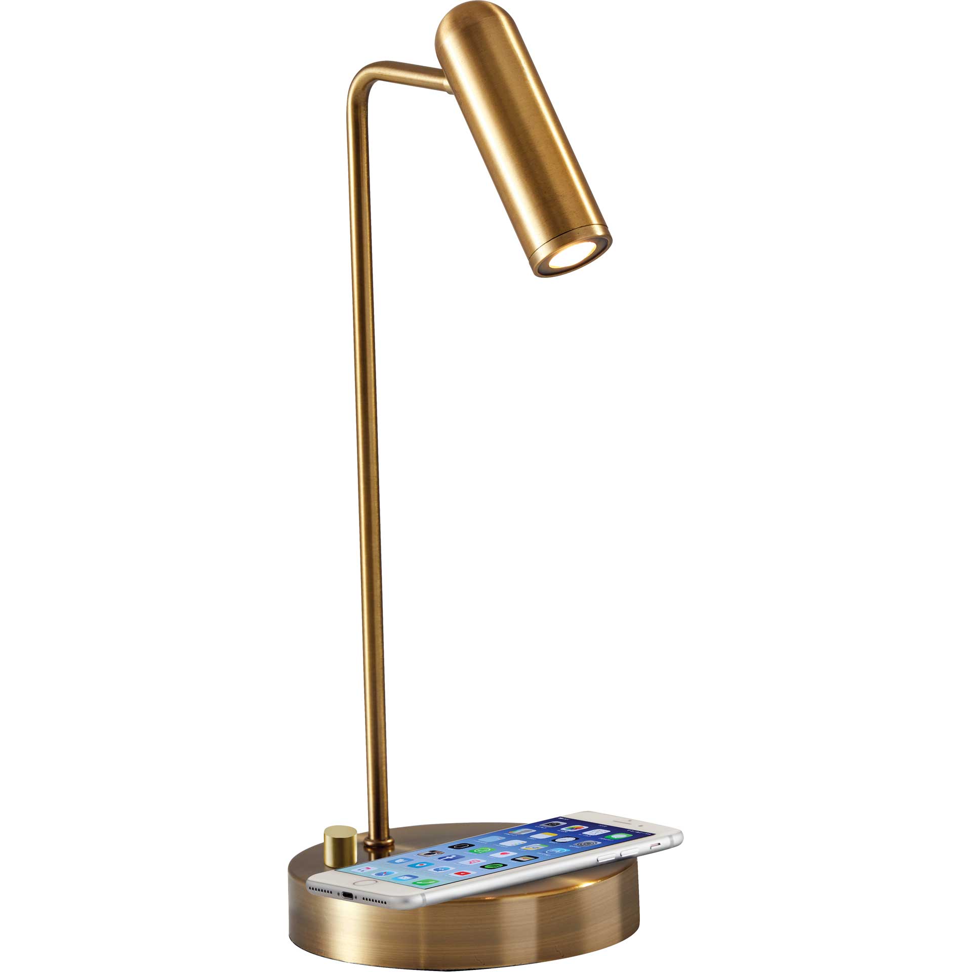 Kane Wireless Charge Desk Lamp Brass - Froy.com