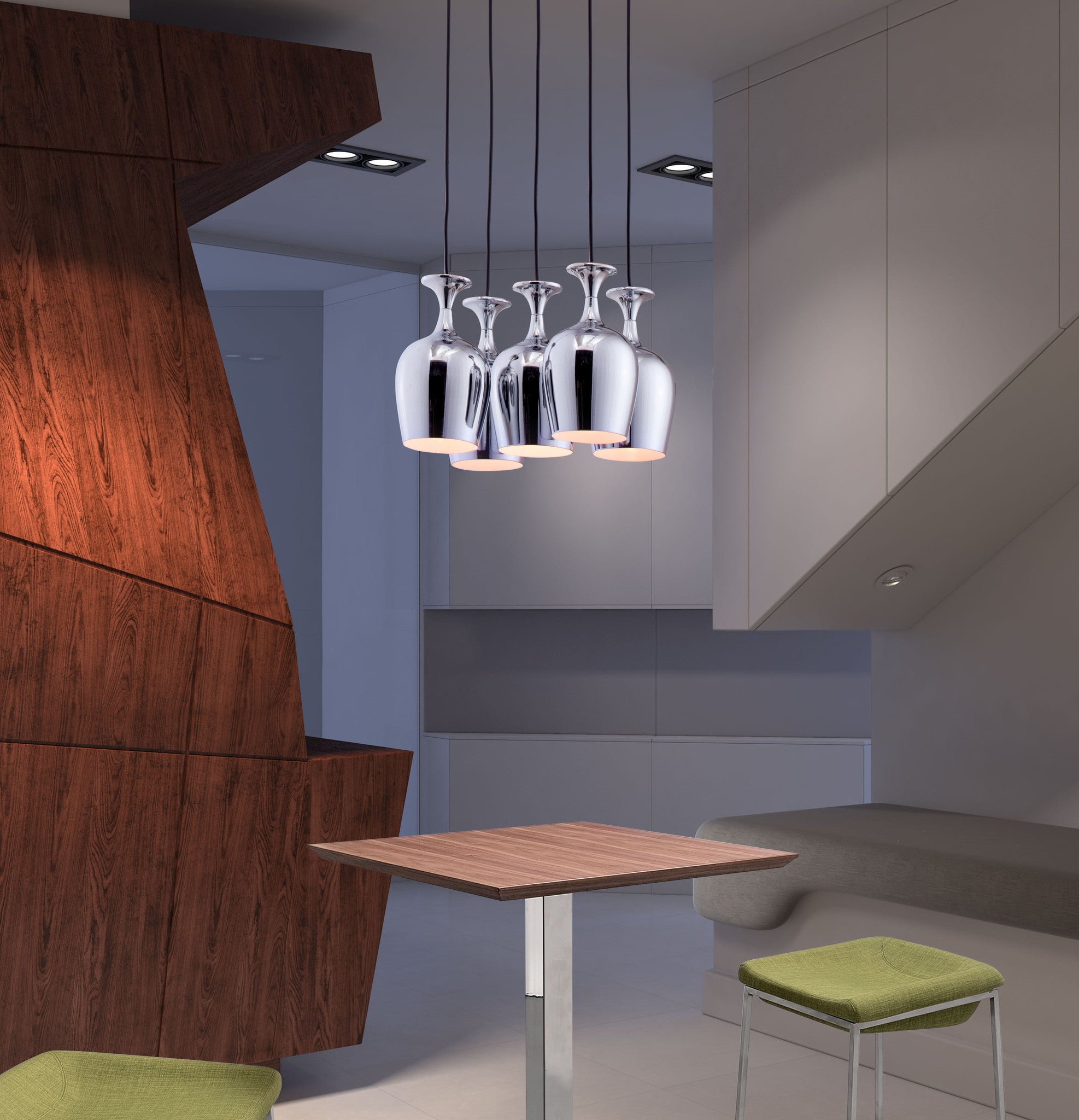 Frozen Ceiling Lamp Chrome - Froy.com