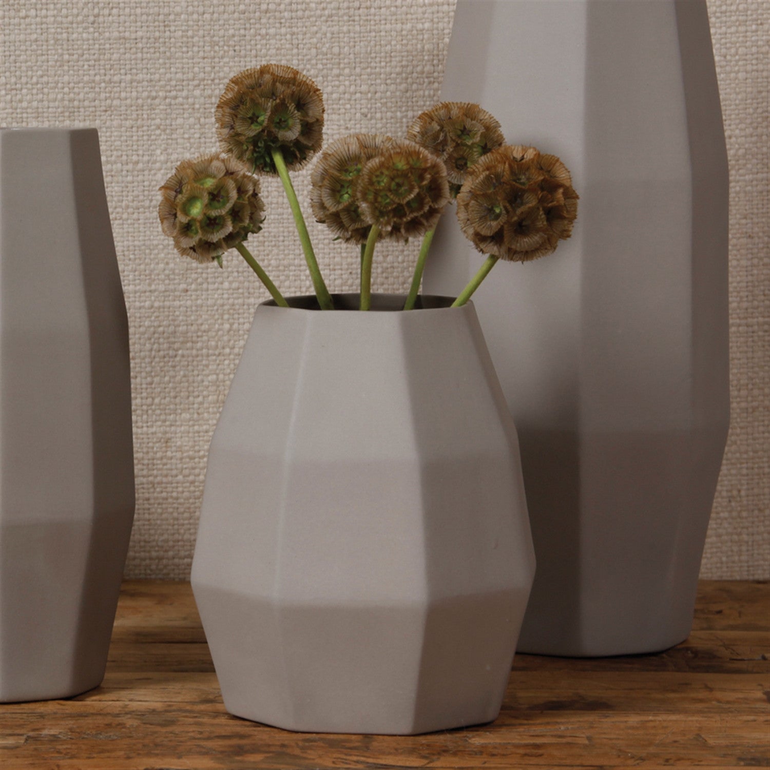 Modern Small Ceramic Vase Gray - Froy.com