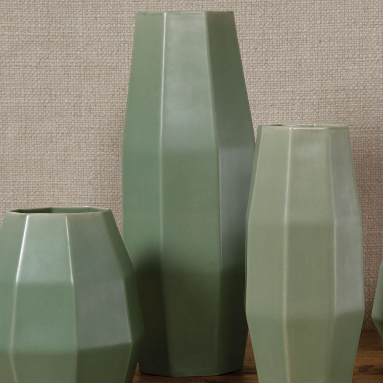 Modern Medium Ceramic Vase Celadon - Froy.com