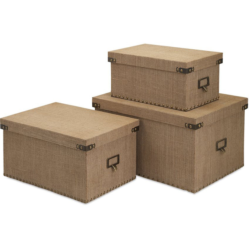 Custer Storage Boxes (Set of 3) - Froy.com