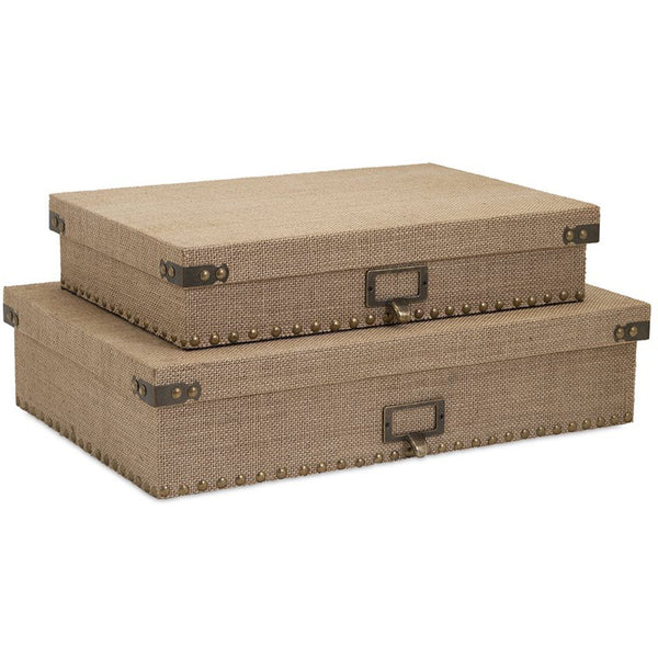 Custer Document Boxes (Set of 2) - Froy.com