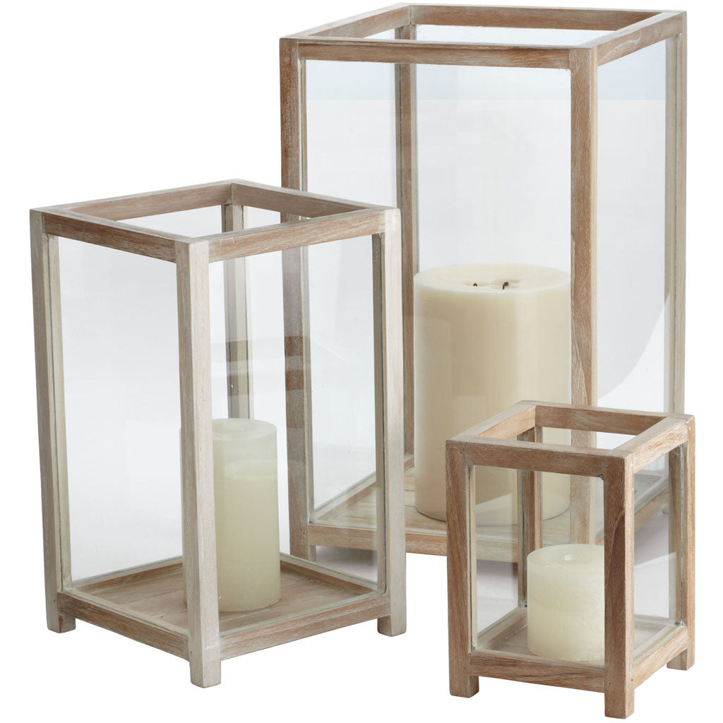 Pepper Wood Box Hurricanes (Set of 3) - Froy.com