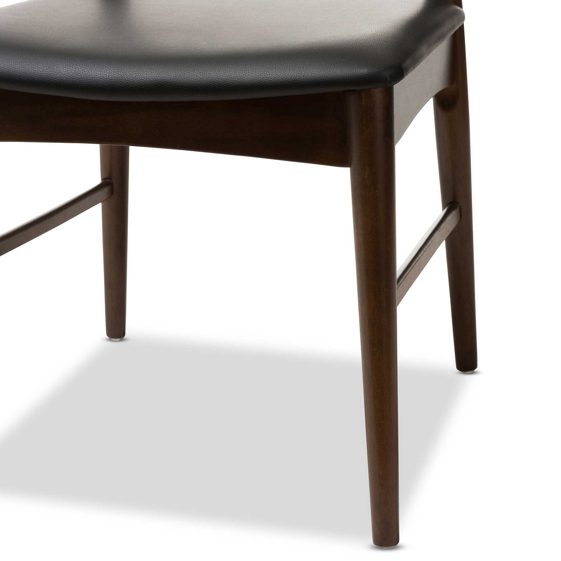 Wiley Dining Chair Black/Walnut (Set of 2) - Froy.com