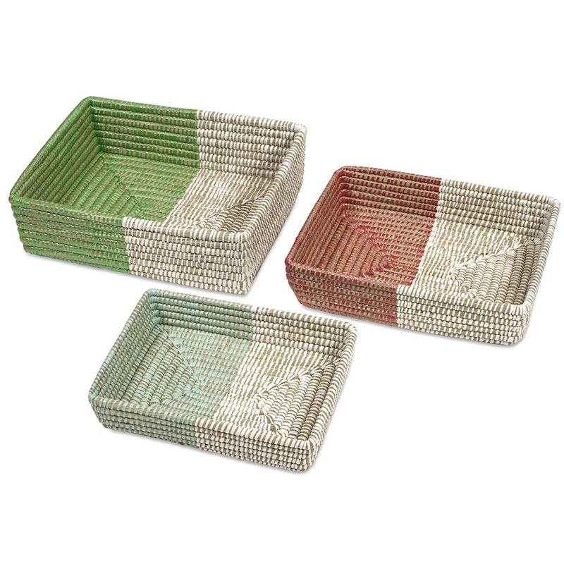 Hamilton Two-tone Woven Trays (Set of 3) - Froy.com