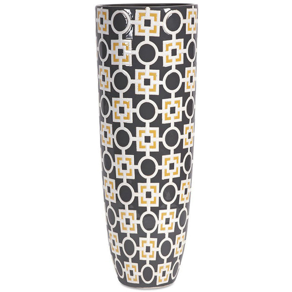 Grant Geometric Pattern Vase - Froy.com