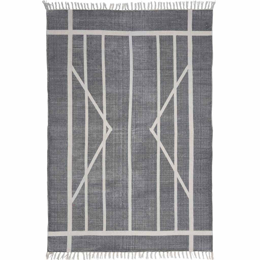 Centerpoint Stripe Block Print Area Rug - Froy.com