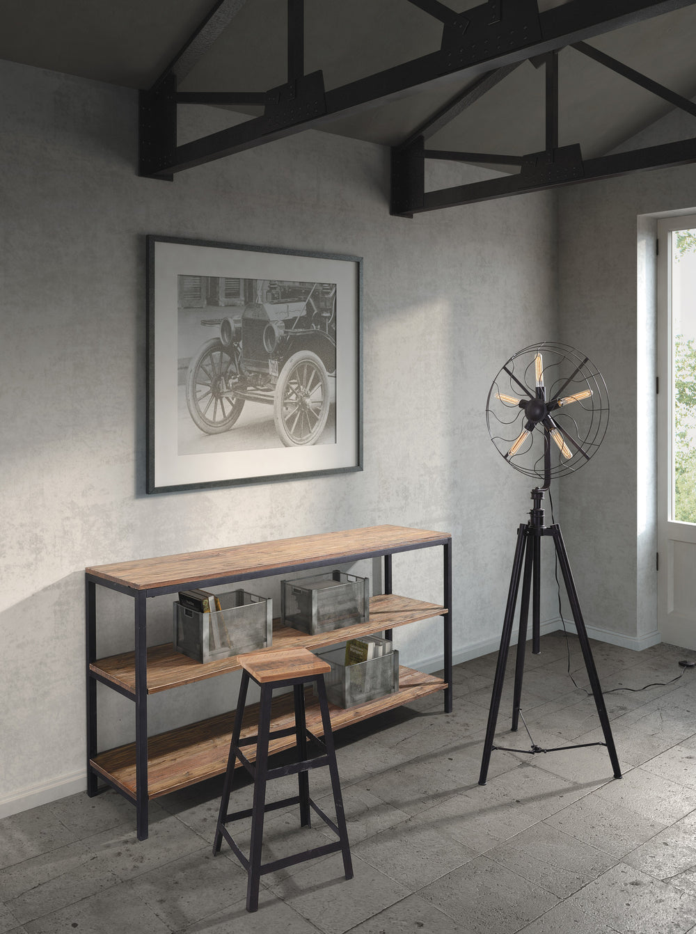 Danvers 3 Level Shelf Distressed Natural - Froy.com