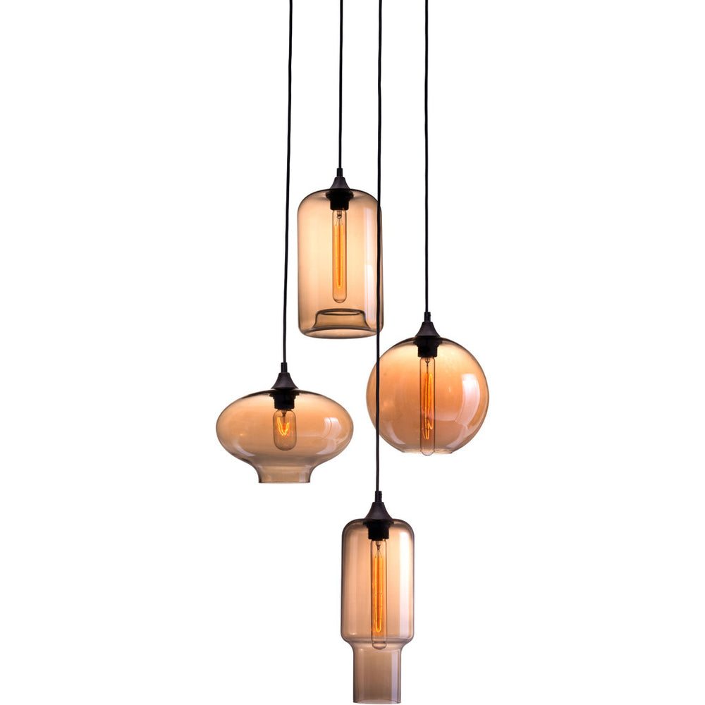 Lamb Ceiling Lamp Rust & Amber - Froy.com