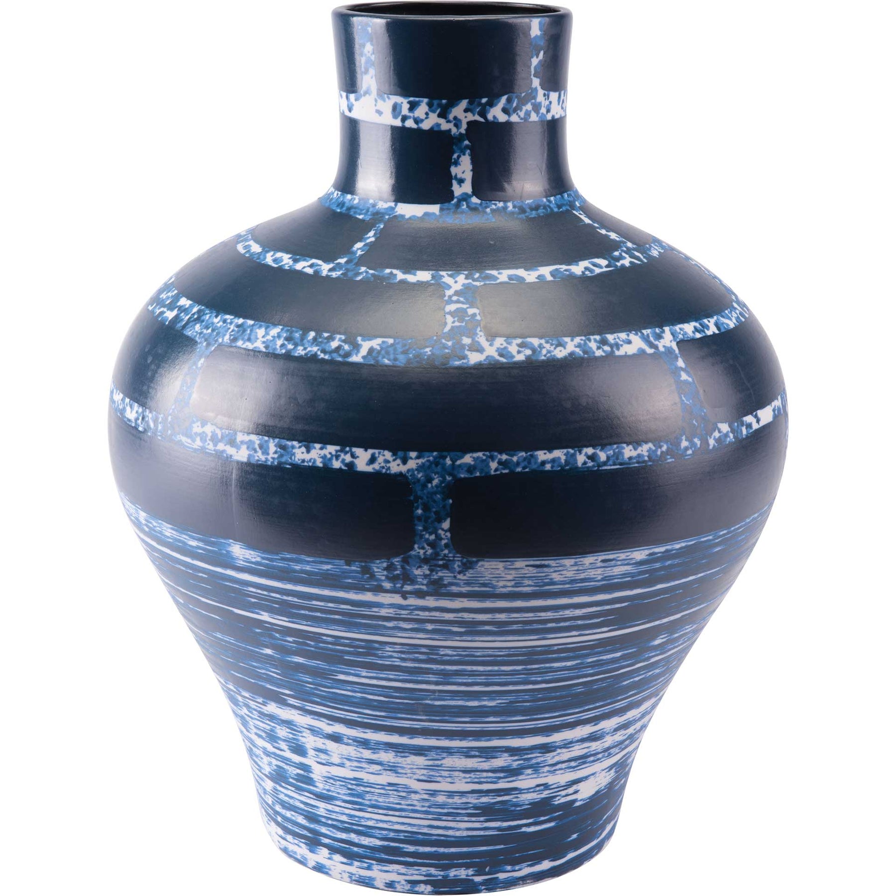 Ocean Vase Blue/White - Froy.com