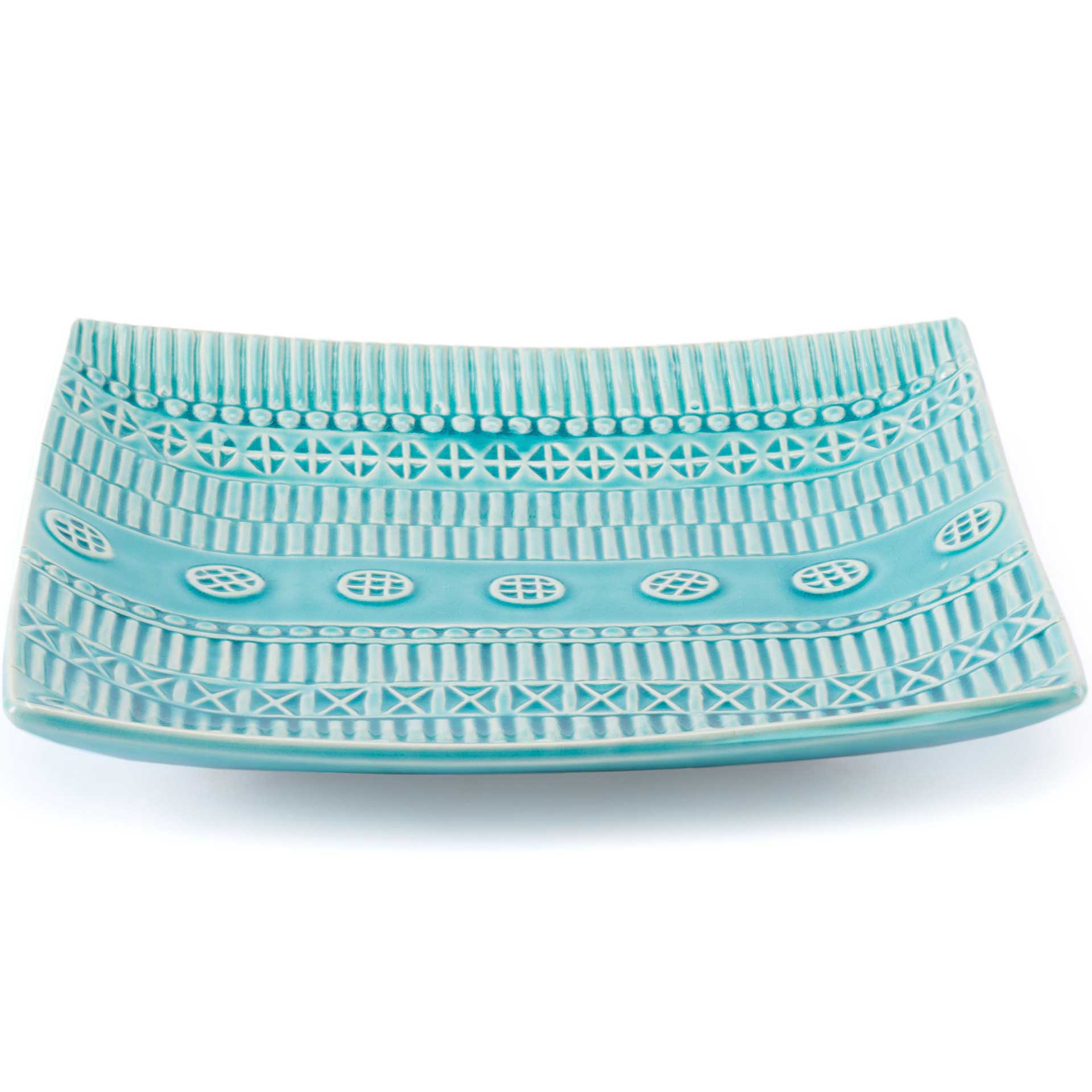 Tribal Plate Blue - Froy.com