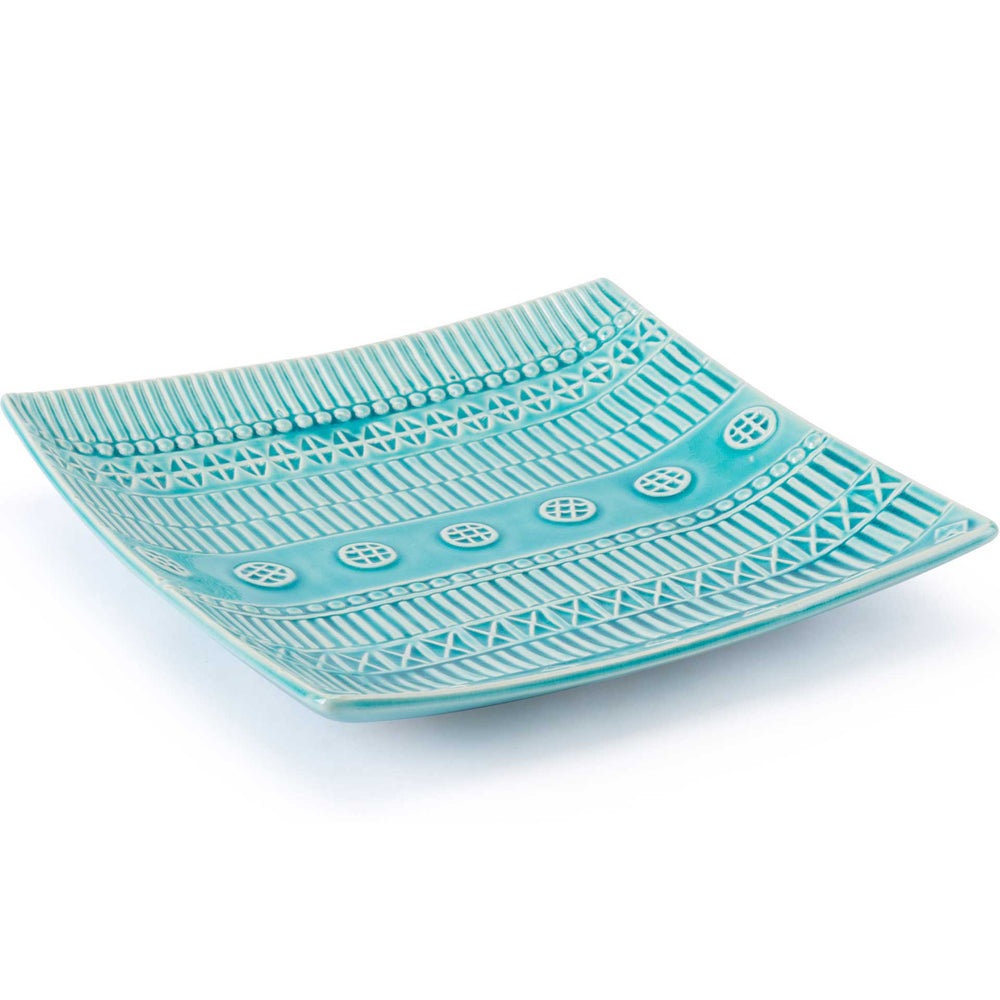 Tribal Plate Blue - Froy.com