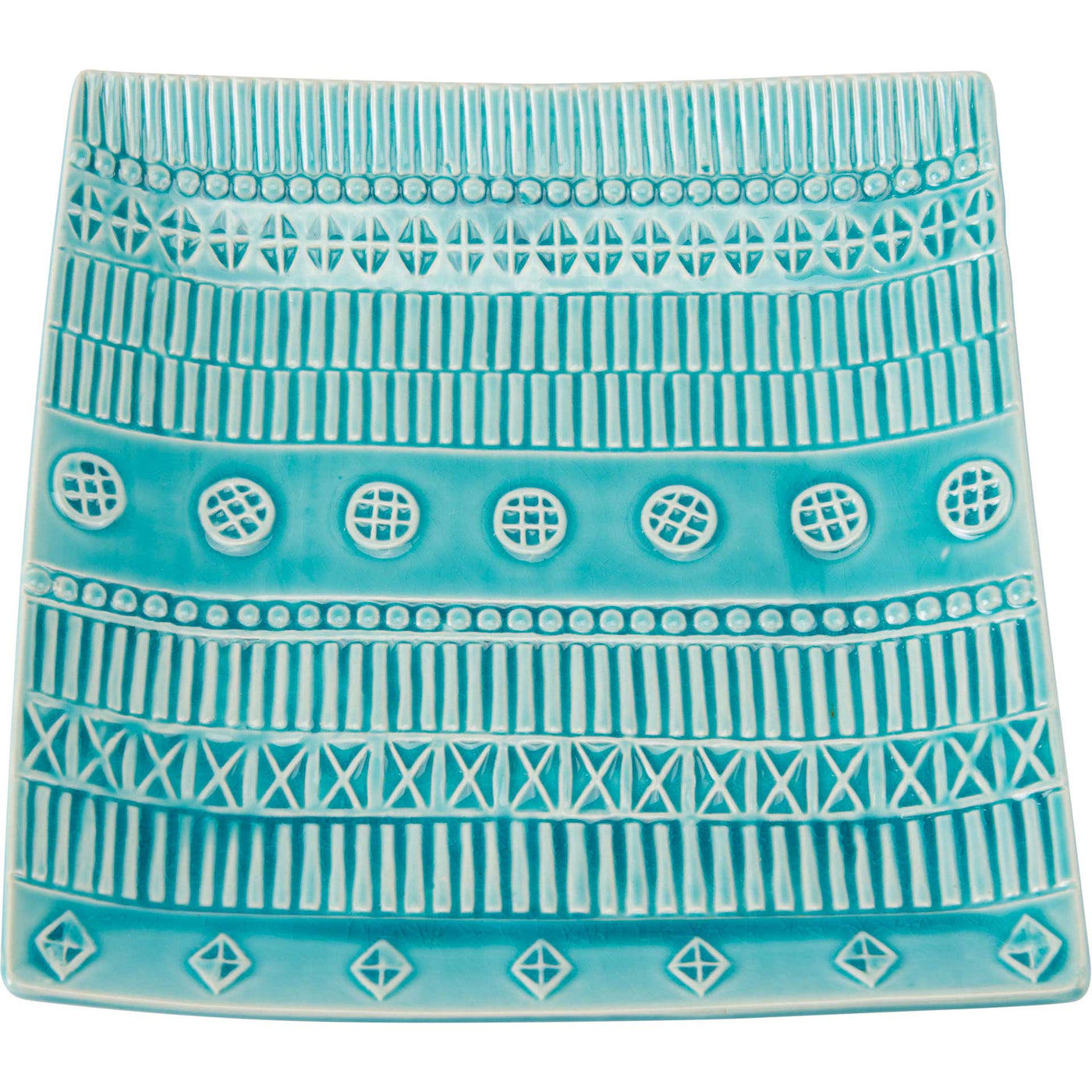 Tribal Plate Blue - Froy.com