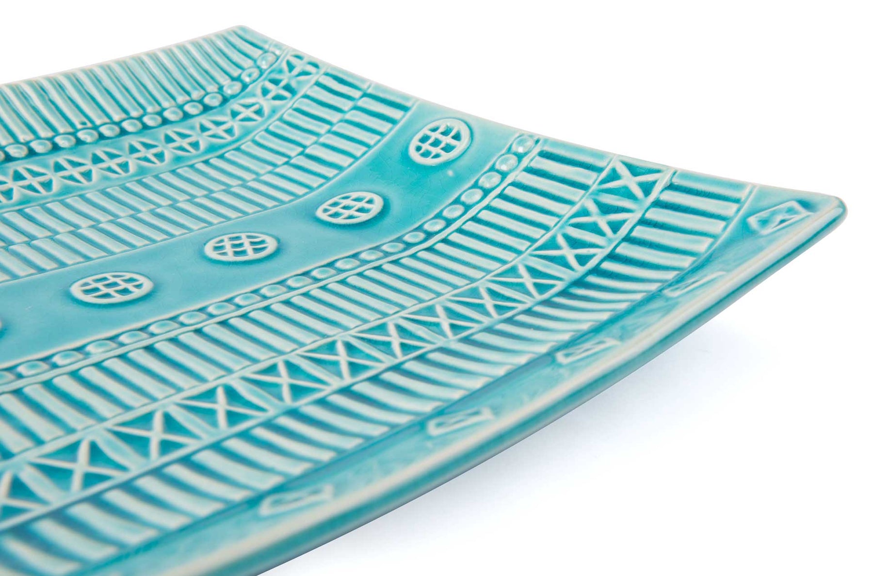 Tribal Plate Blue - Froy.com