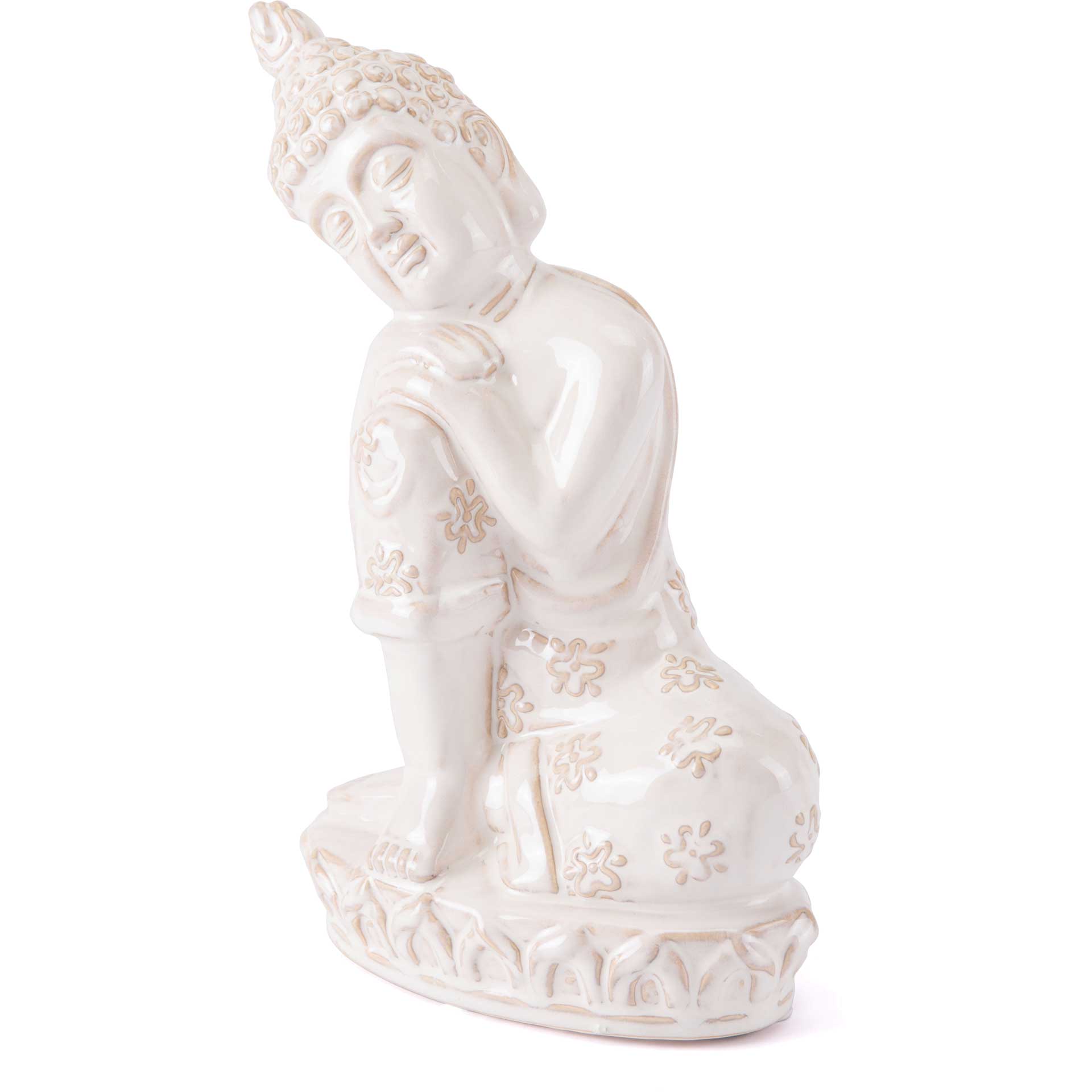Resting Buddha Ivory - Froy.com