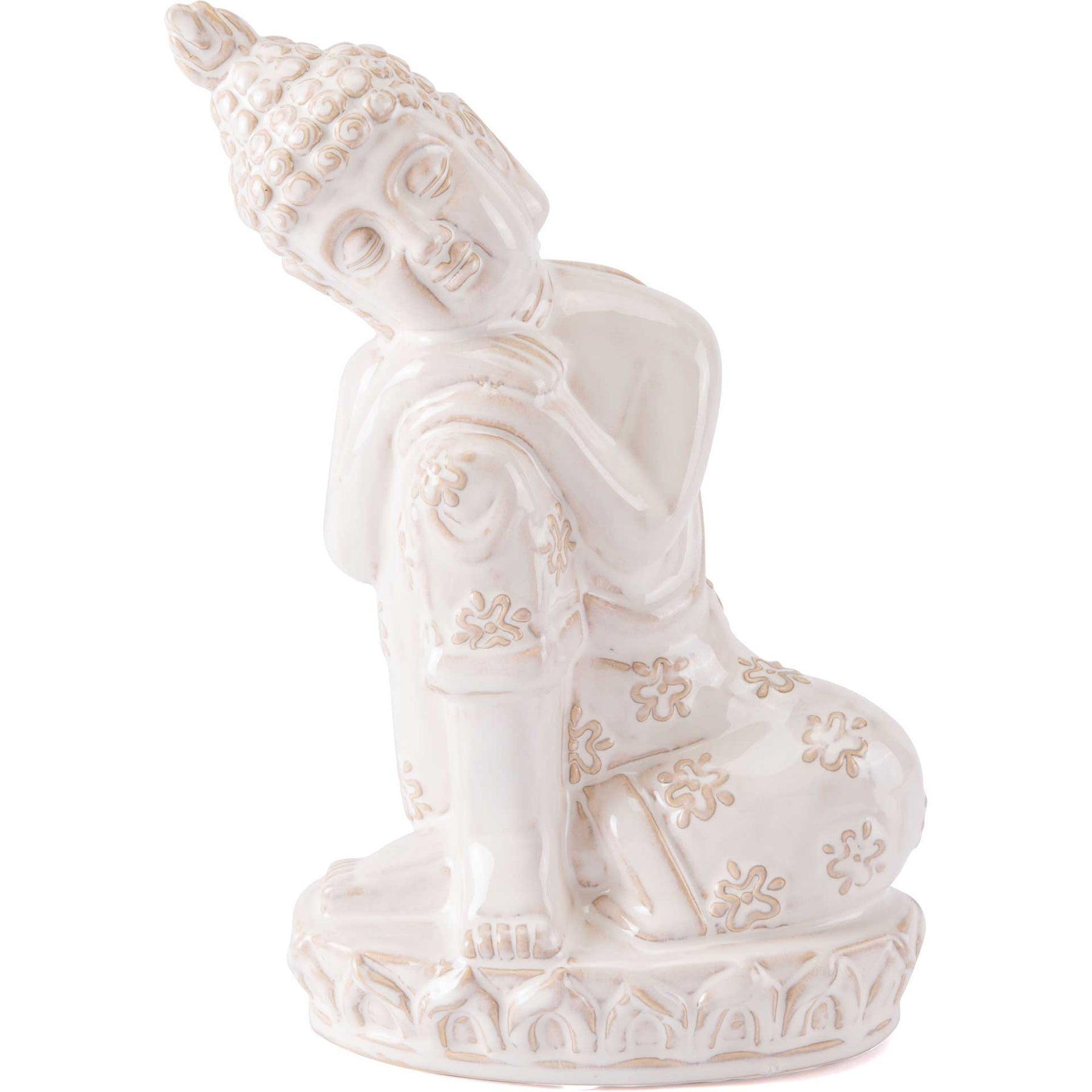 Resting Buddha Ivory - Froy.com