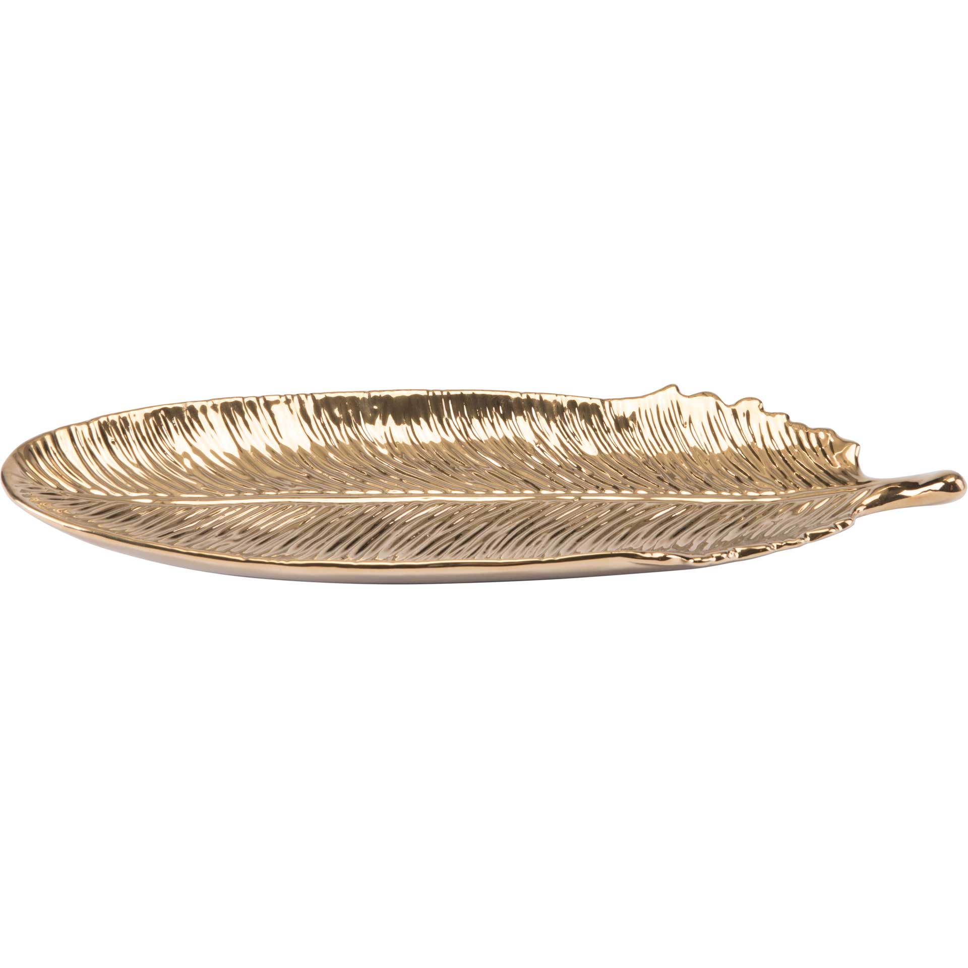 Gold Feather Tray - Froy.com