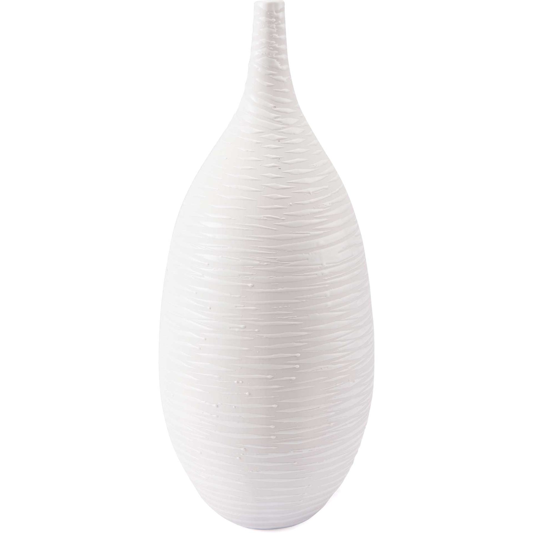 Grooved Vase White - Froy.com