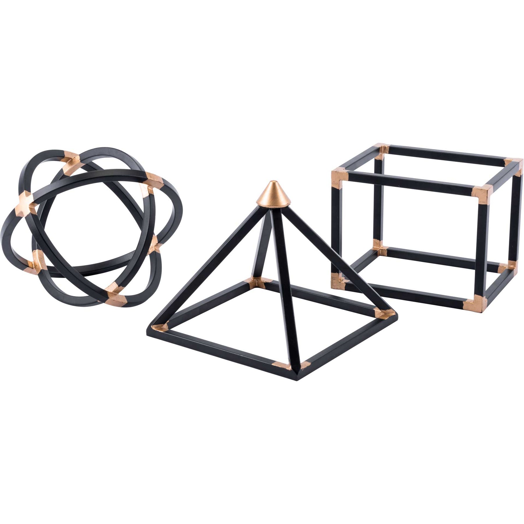 Geo Shapes Black (Set of 3) - Froy.com