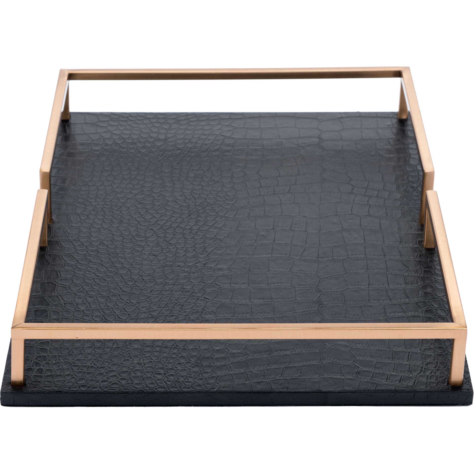 Rail Square Tray Black - Froy.com