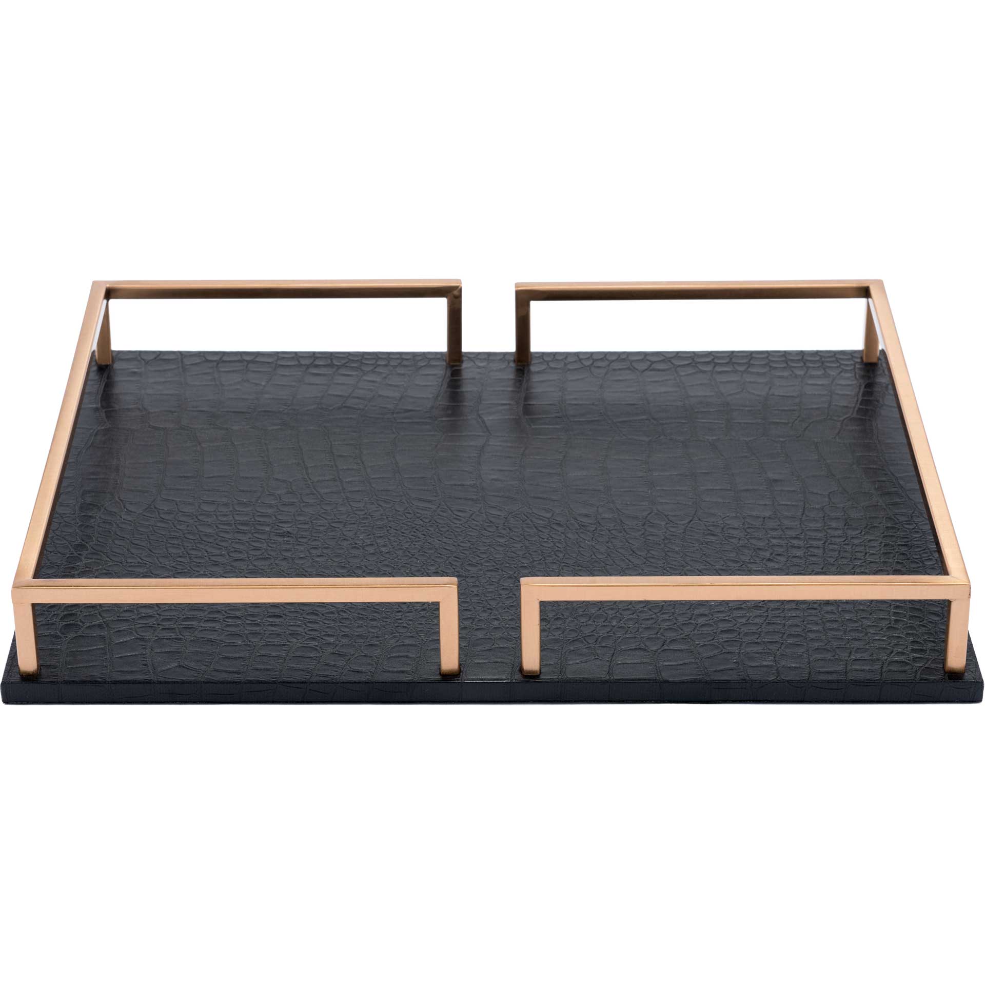 Rail Square Tray Black - Froy.com