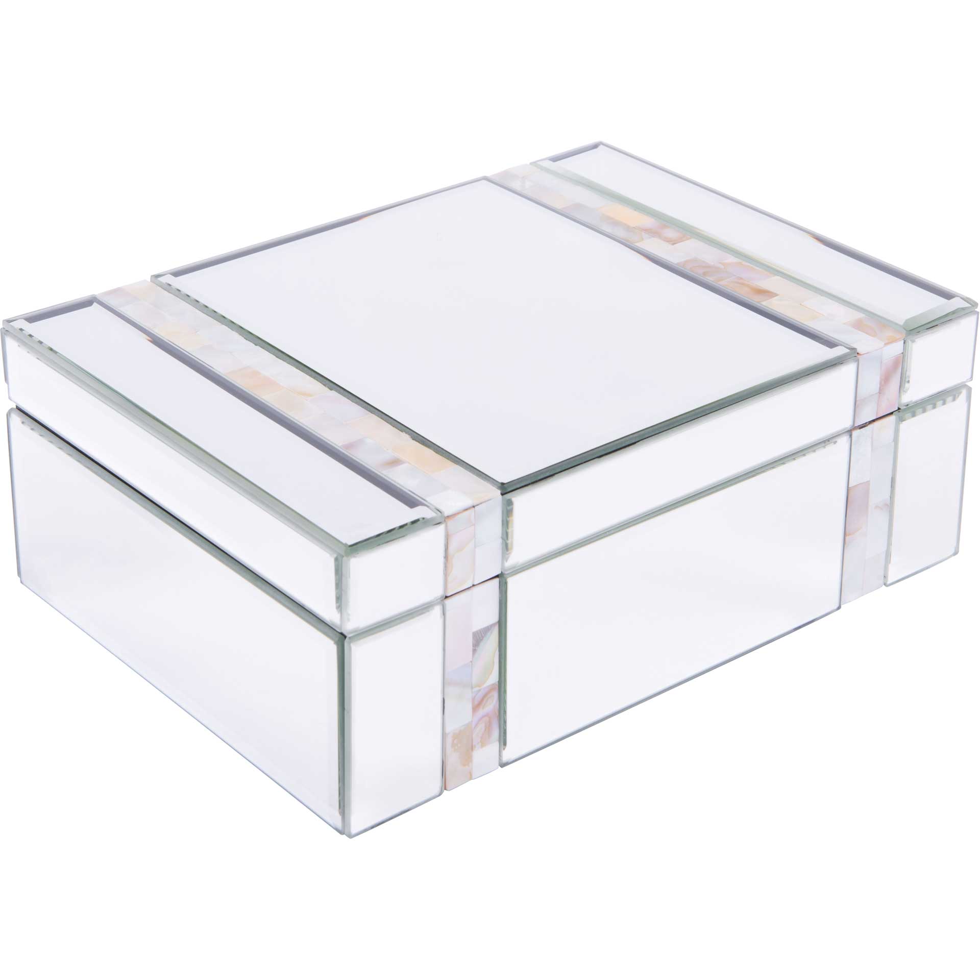 Mother of Pearl Stripes Mirror Box - Froy.com