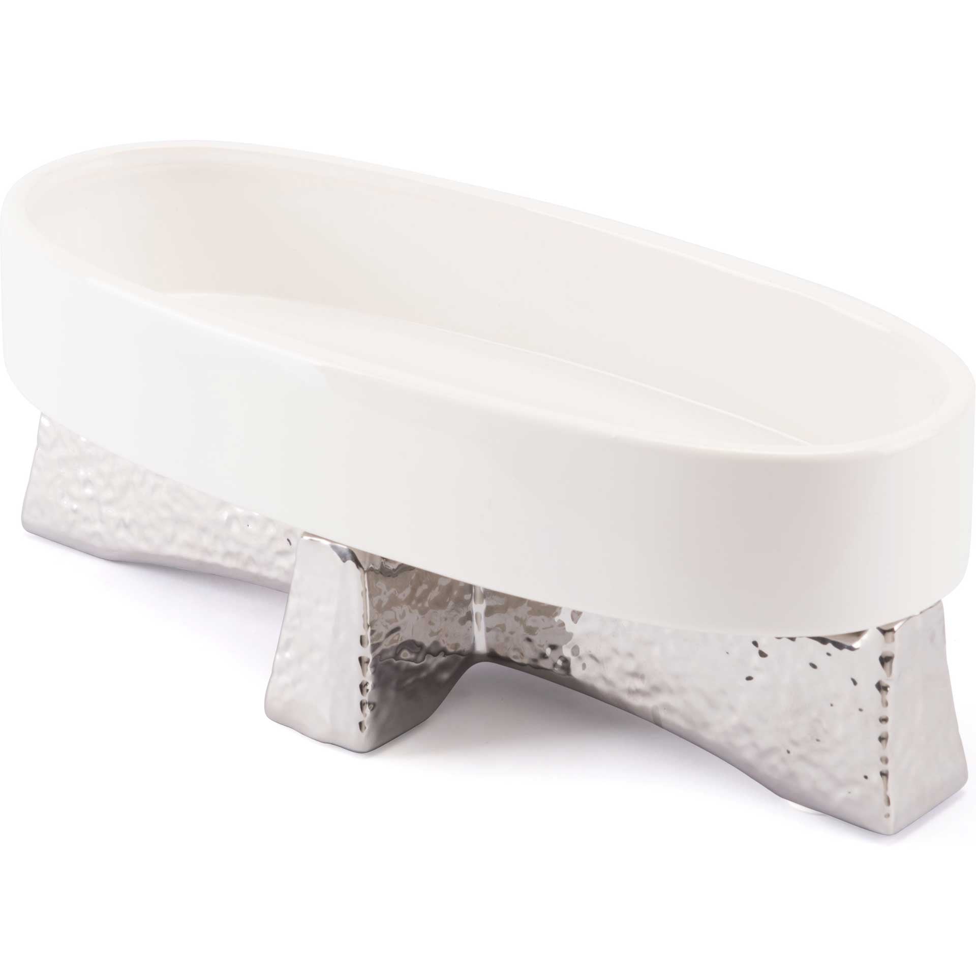 Queen Bowl White/Silver - Froy.com
