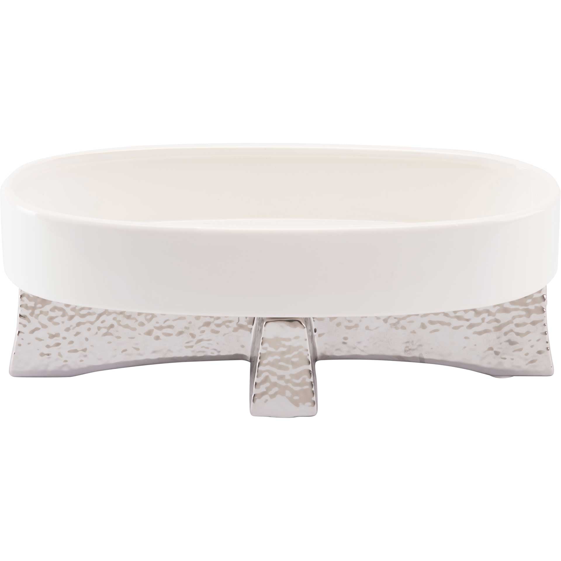 Queen Bowl White/Silver - Froy.com