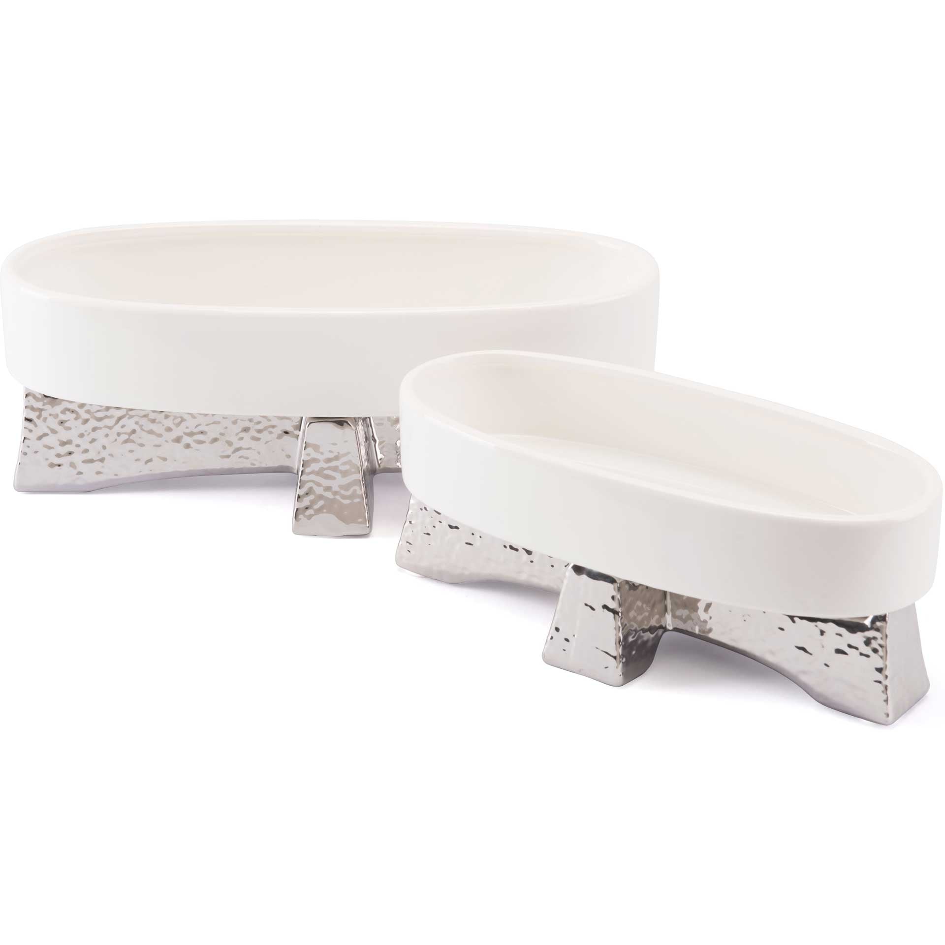 Queen Bowl White/Silver - Froy.com