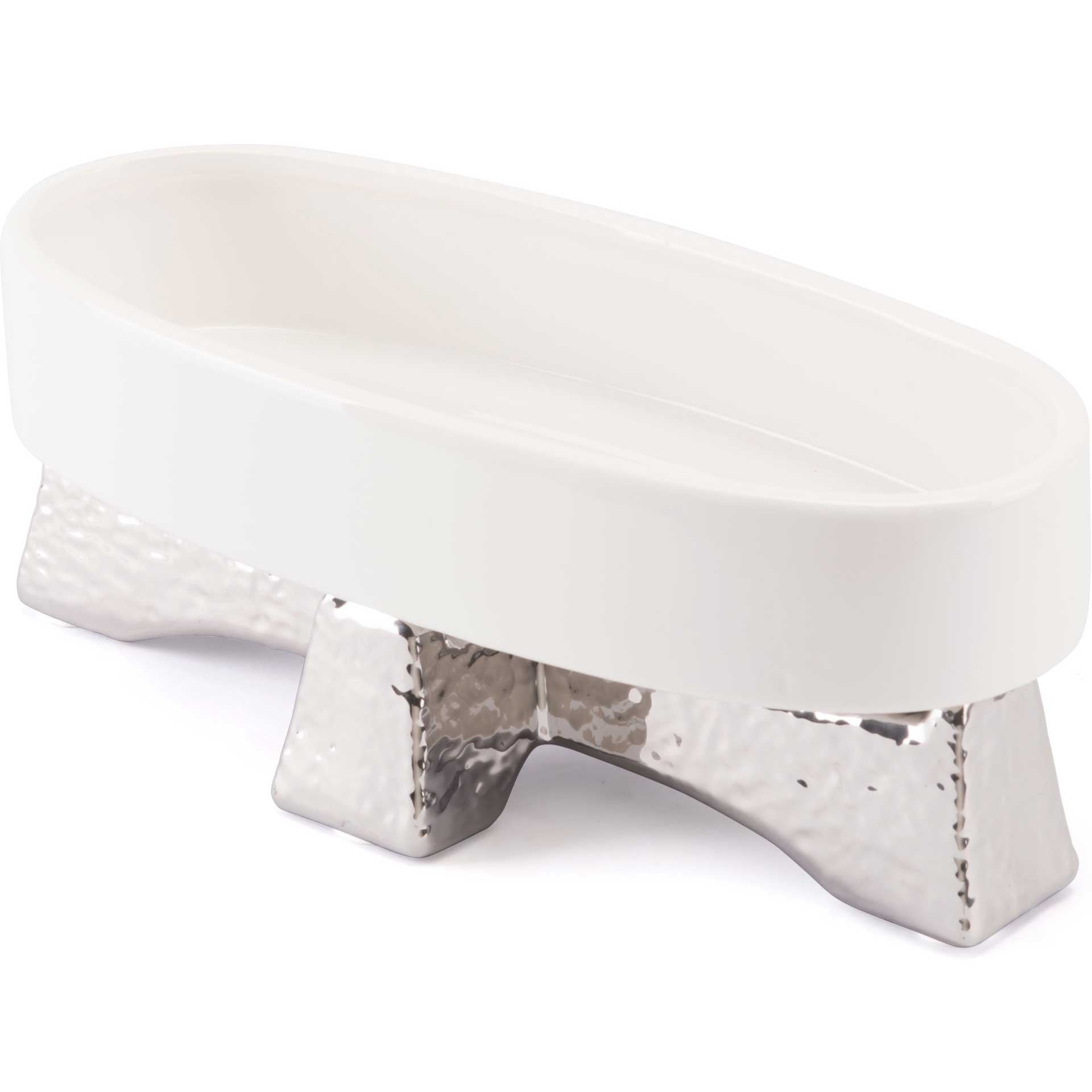 Queen Bowl White/Silver - Froy.com