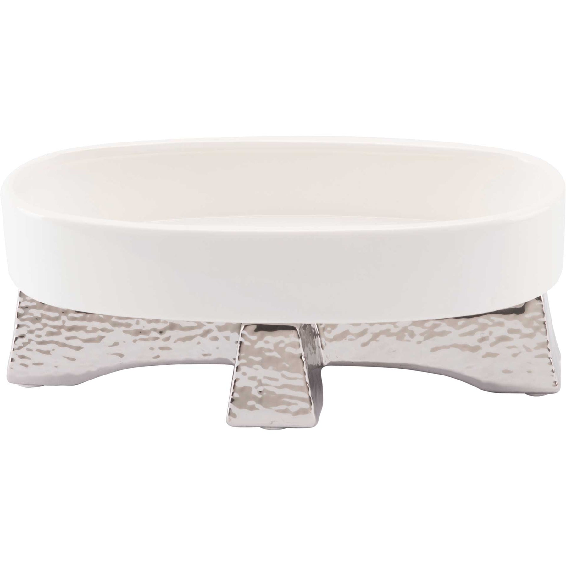 Queen Bowl White/Silver - Froy.com