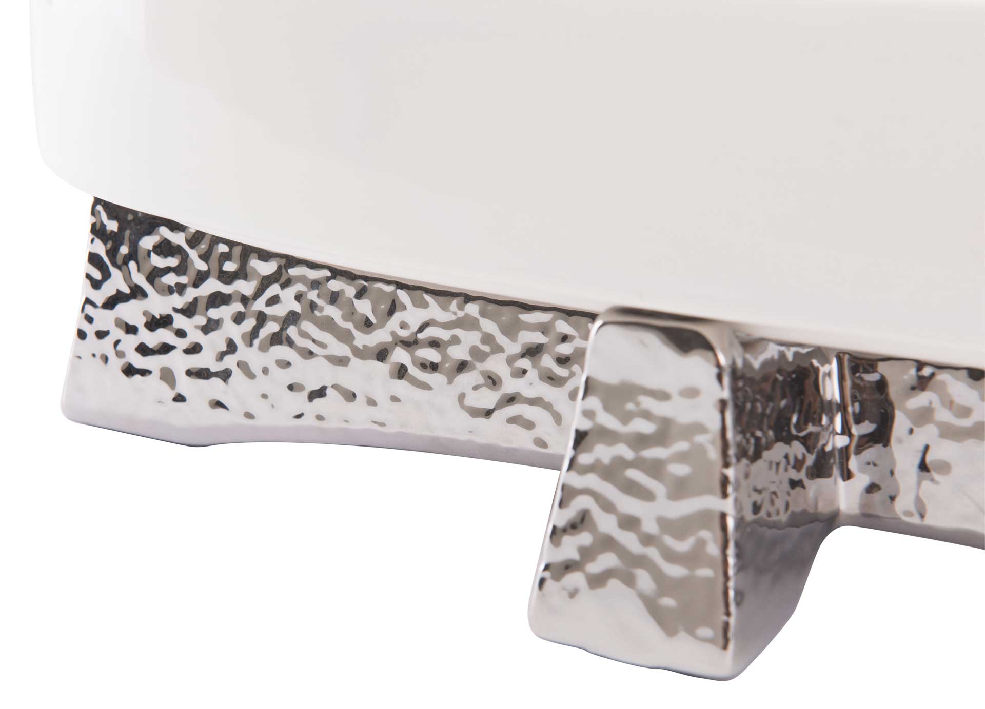 Queen Bowl White/Silver - Froy.com