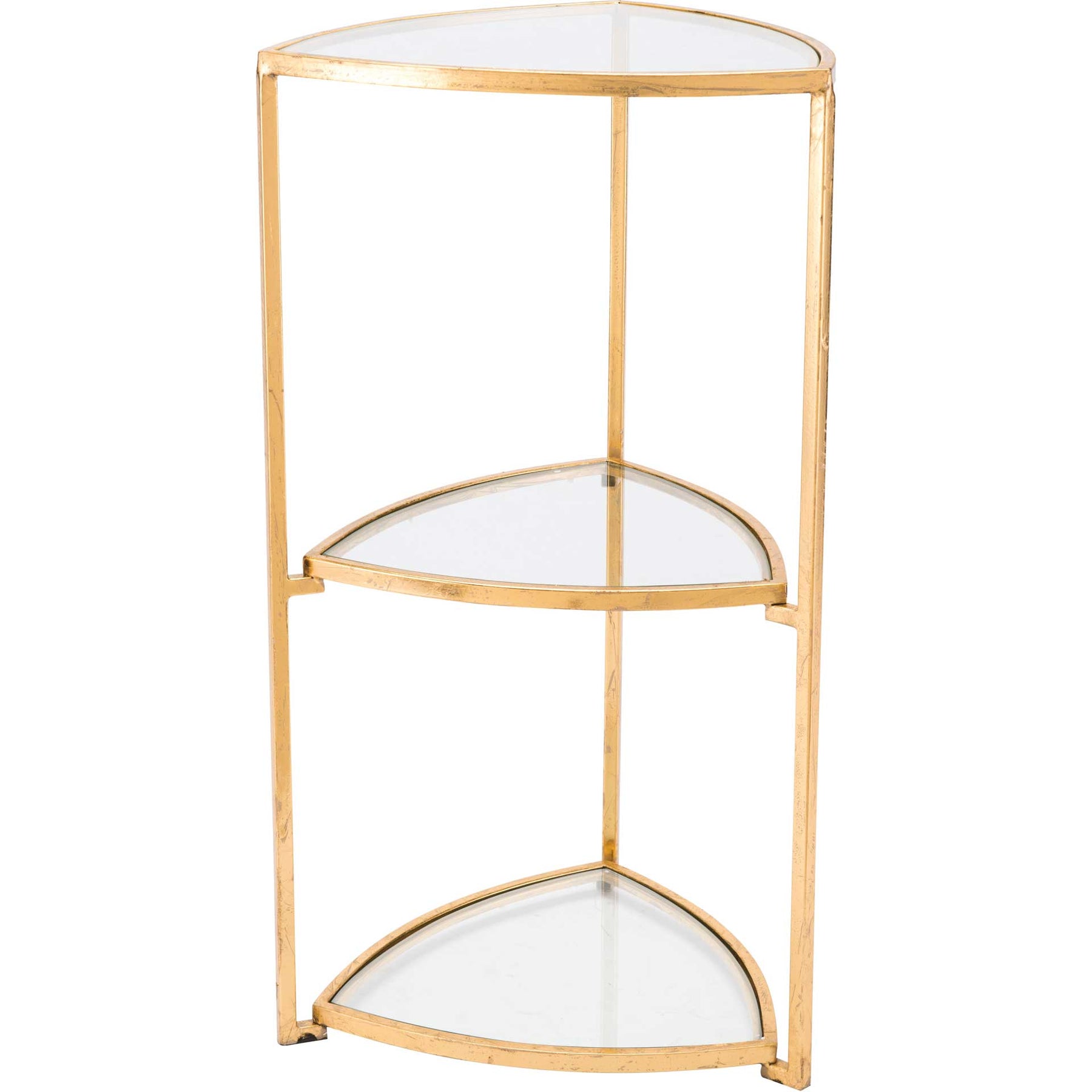 Corner Tri Level Table Gold - Froy.com